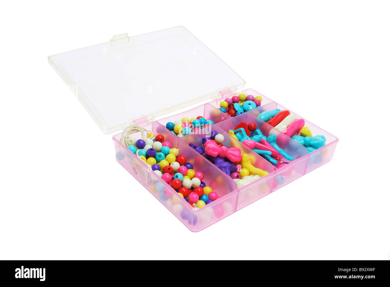 Box of Toy Beads Stock Photo - Alamy