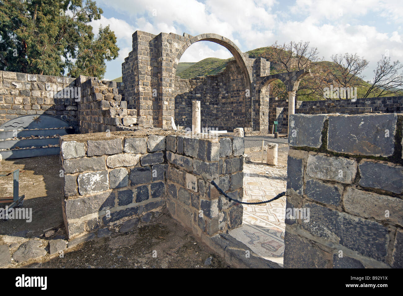 Israel Sea of Galilee Kursi Gergesa Byzantine monastery and mosaic ...