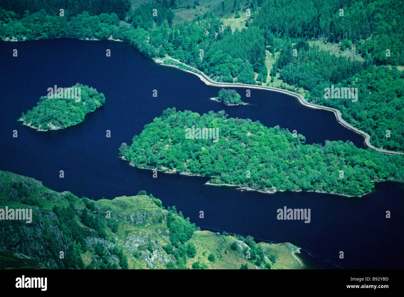Loch katrine aerial view hi-res stock photography and images - Alamy