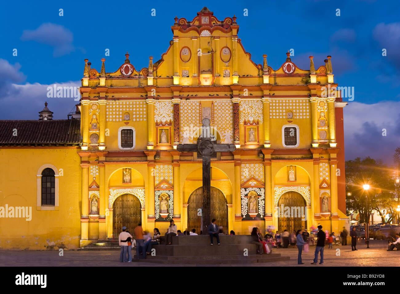 San Cristobal de las Casas Cathedral Chiapas Mexico Stock Photo - Alamy