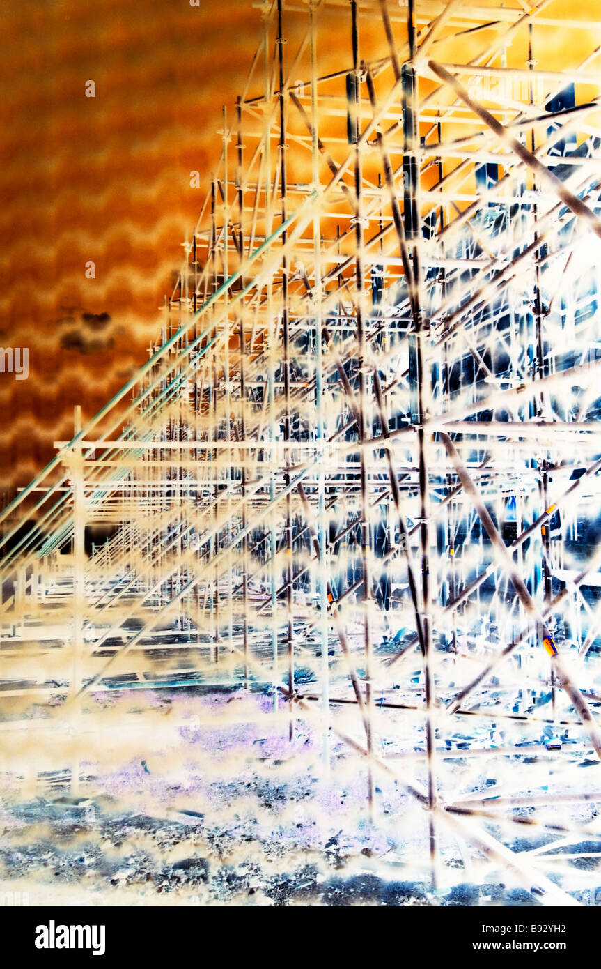 Construction yard abstract Stock Photo - Alamy