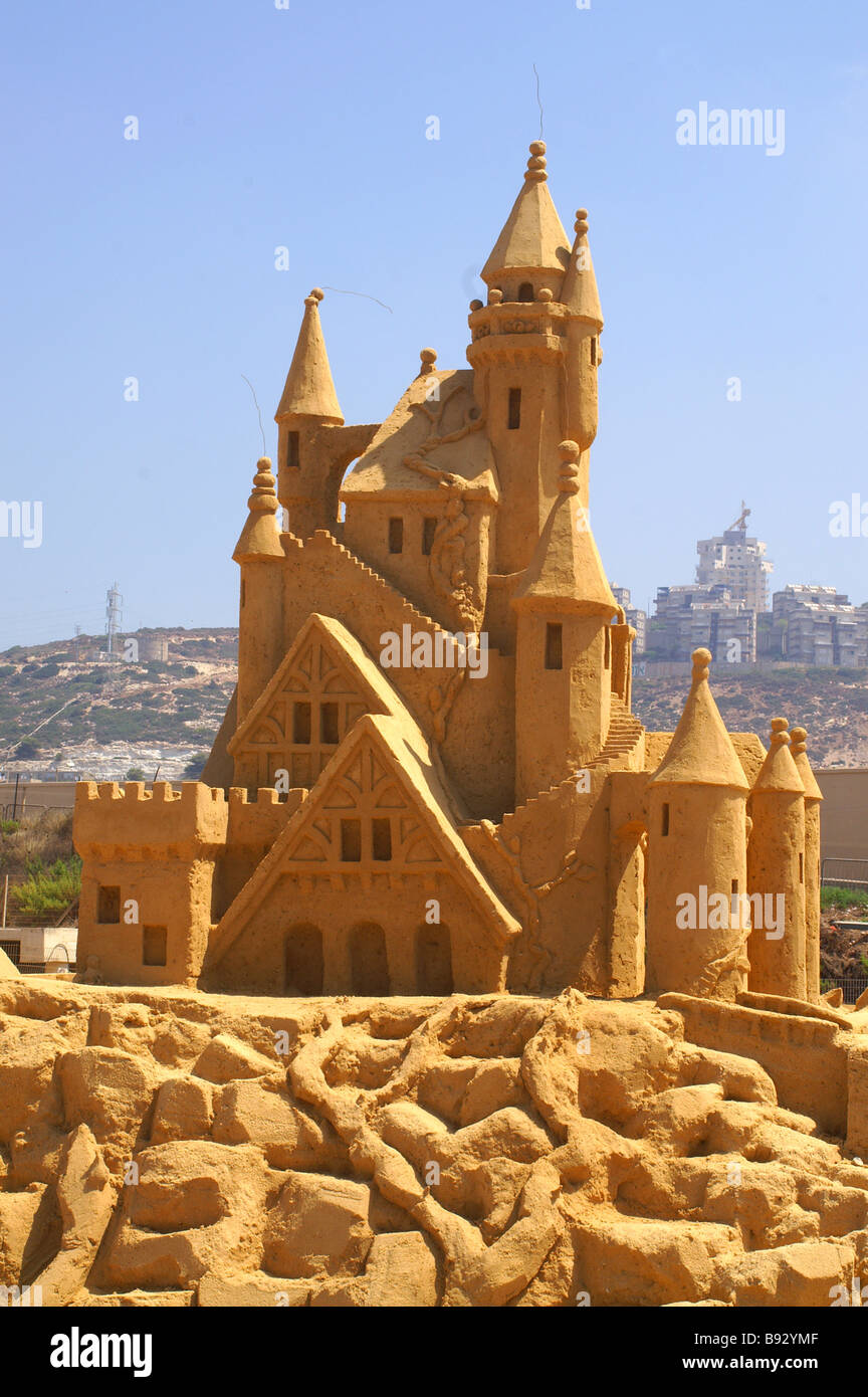 Israel haifa sand castle sculpture hi-res stock photography and images ...