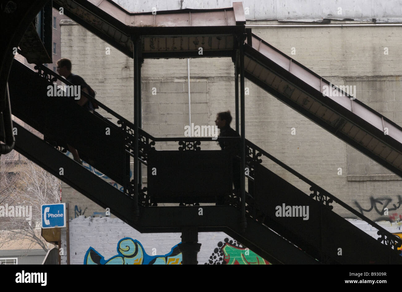 Subway stairs hi-res stock photography and images - Alamy