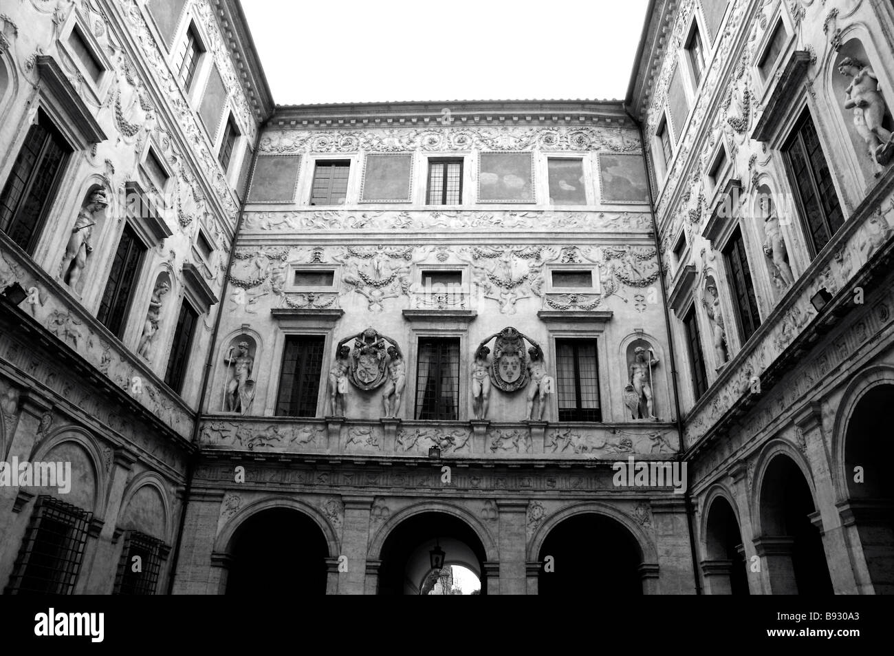 The Palazzo Farnese in Rome Italy now a French School and the French ...