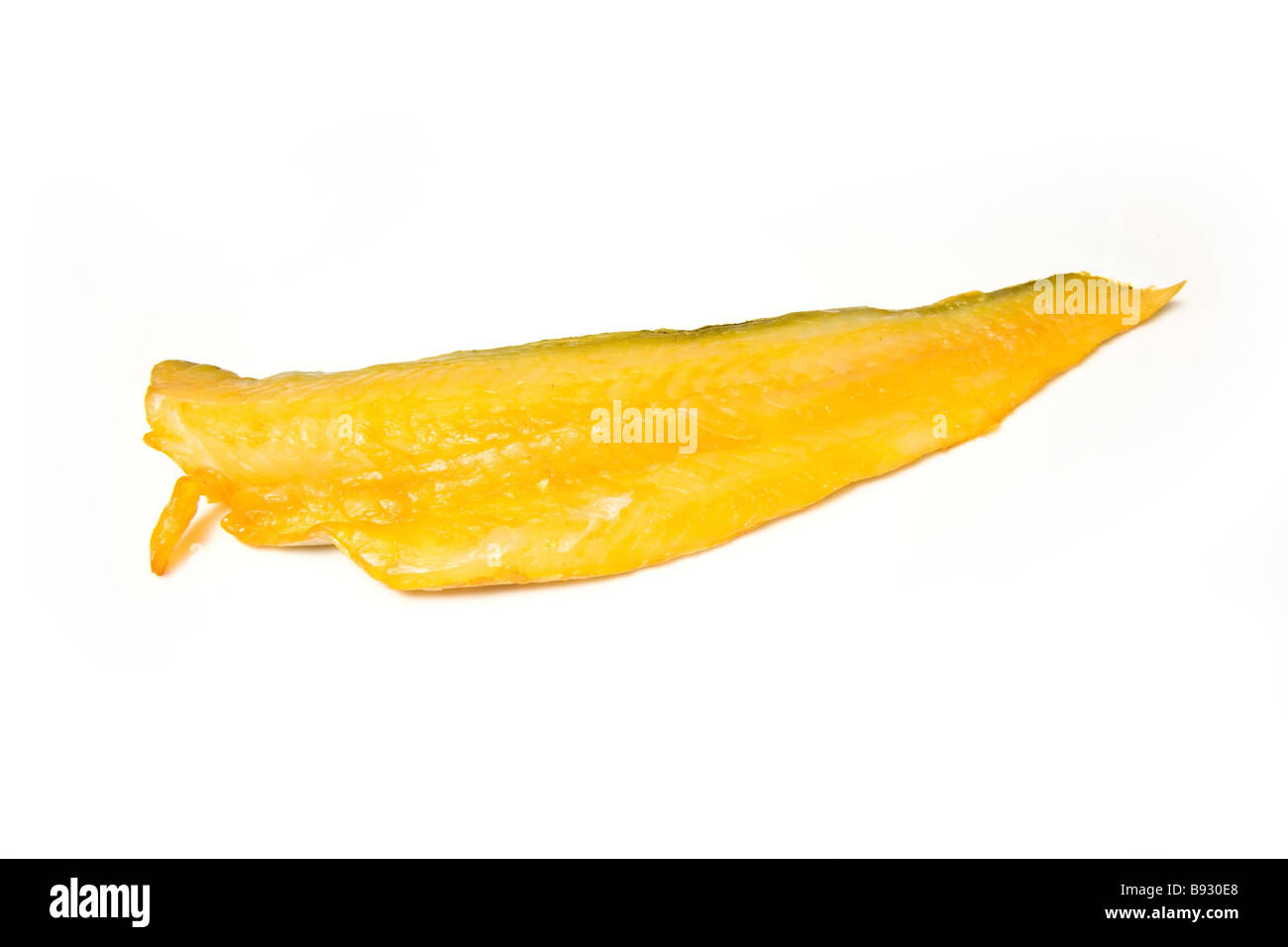Smoked haddock isolated on a white studio background Stock Photo - Alamy