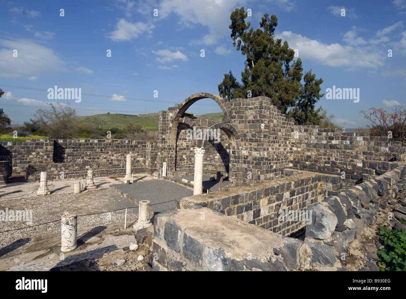 Israel Sea of Galilee Kursi Gergesa Byzantine monastery and mosaic ...