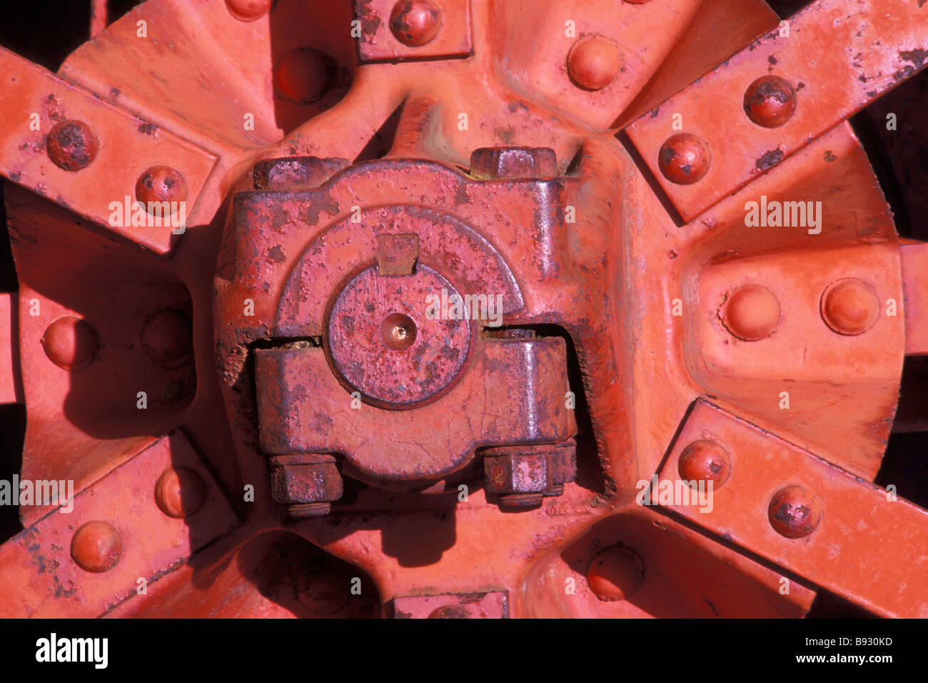 rusted farm Tractor wheel Stock Photo - Alamy