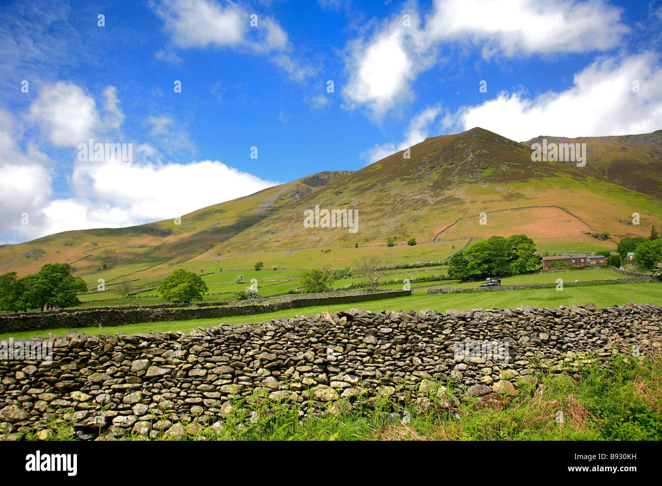 Blease Fell on Blencathra Mountain Lake District National Park Cumbria ...