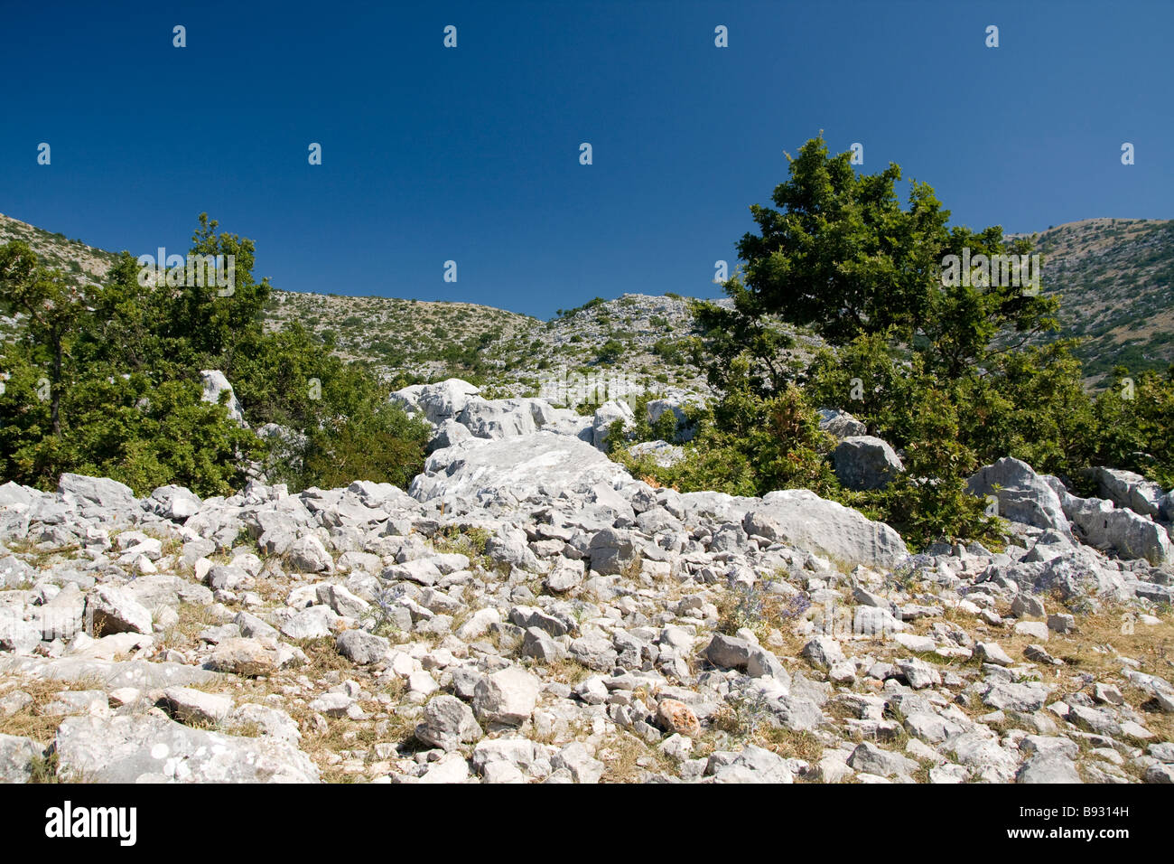 Croatia,Biokovo National Park,view on top of Sv. Jure mountain Stock ...