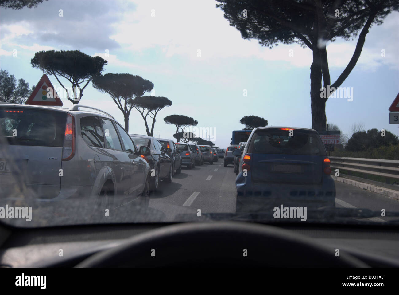 Car smoke traffic jam hi-res stock photography and images - Alamy