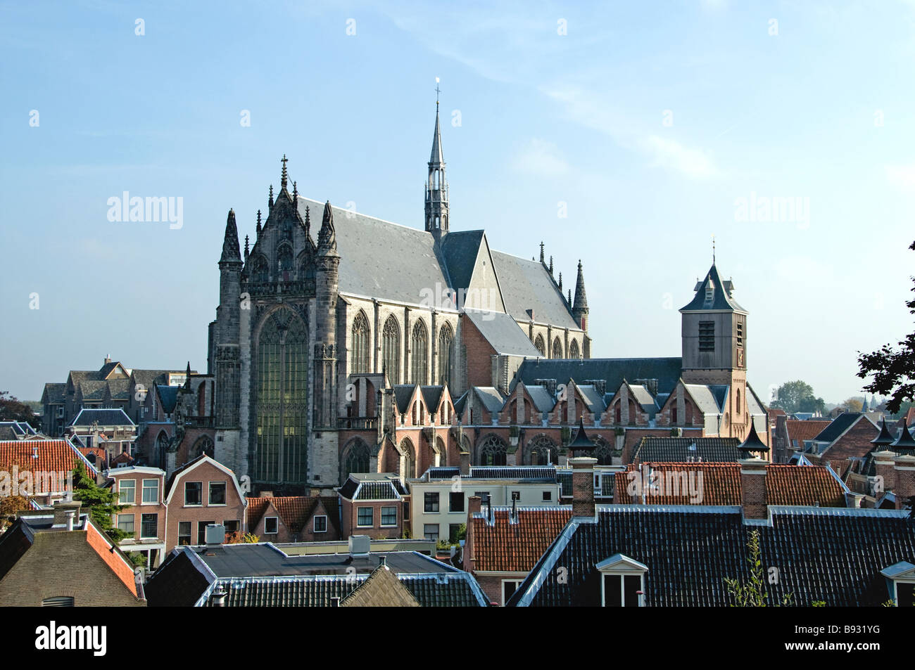 Leiden Netherlands Holland Dutch Historic Town Hooglandse Kerk Church ...