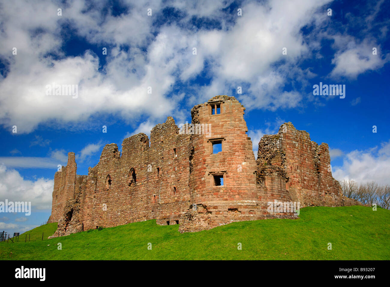 The Ruined Walls of English Heritage Site Brough Castle Lake District ...