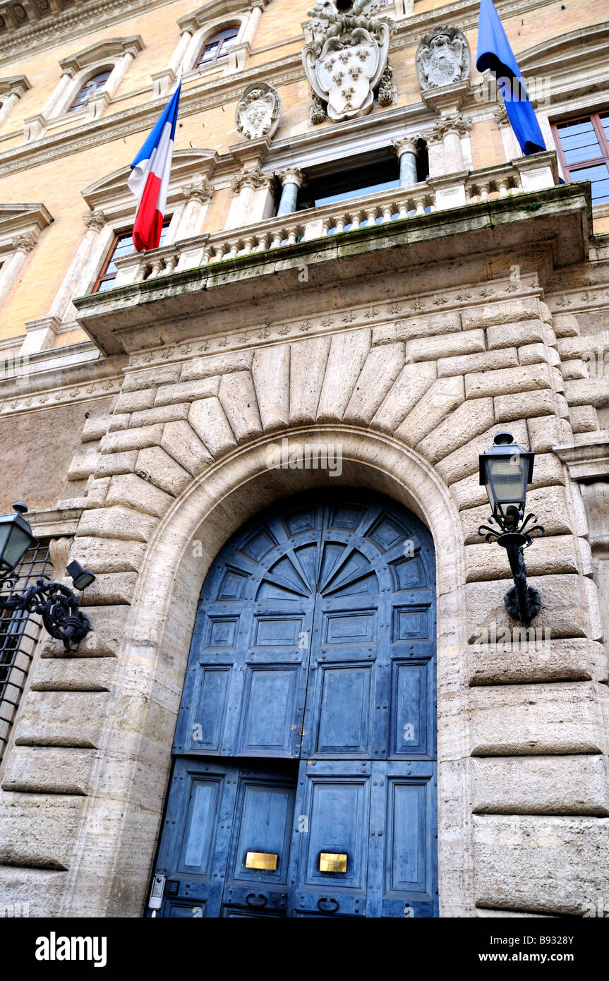 The Palazzo Farnese in Rome Italy now a French School and the French ...