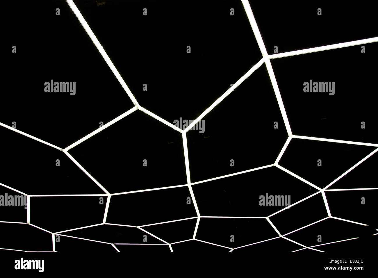 Ceiling strip lights abstract Stock Photo - Alamy
