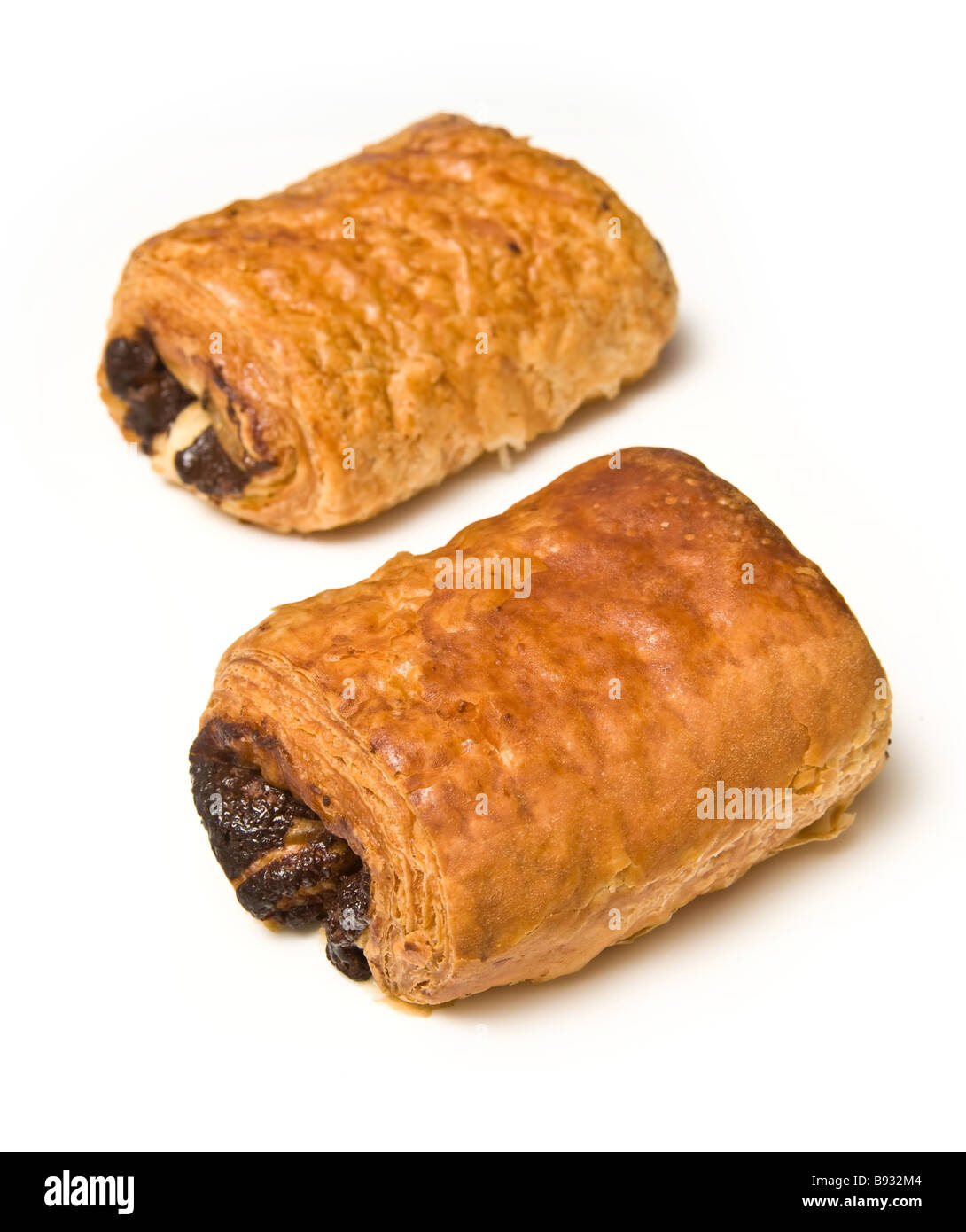 Chocolate croissant isolated on a white studio background Stock Photo ...