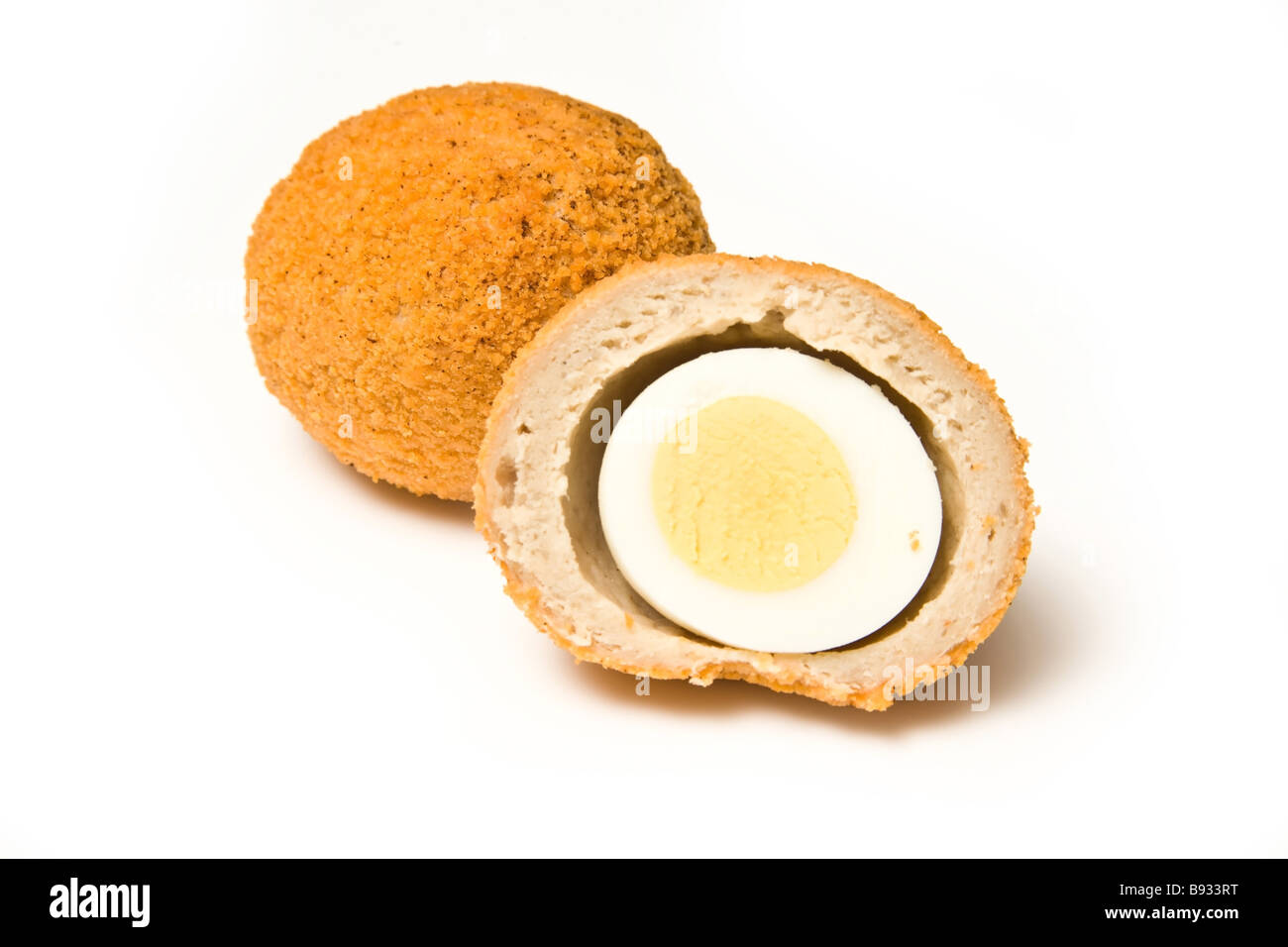 Scotch eggs isolated on a white studio background Stock Photo - Alamy