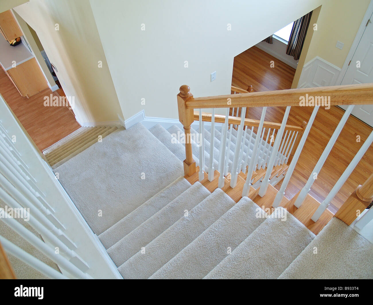 Interior stairs landing hi-res stock photography and images - Alamy