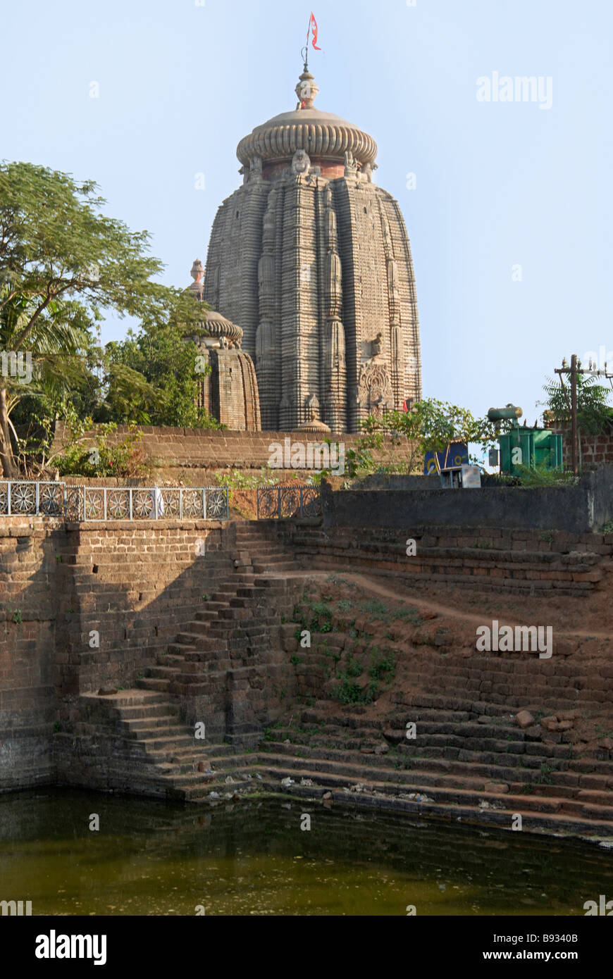 Lingaraj Temple, General-View from North-West showing upper portions of ...