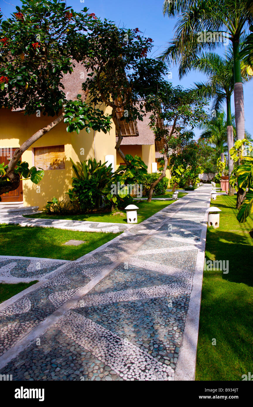 Villa in a row Bali Indonesia Stock Photo - Alamy