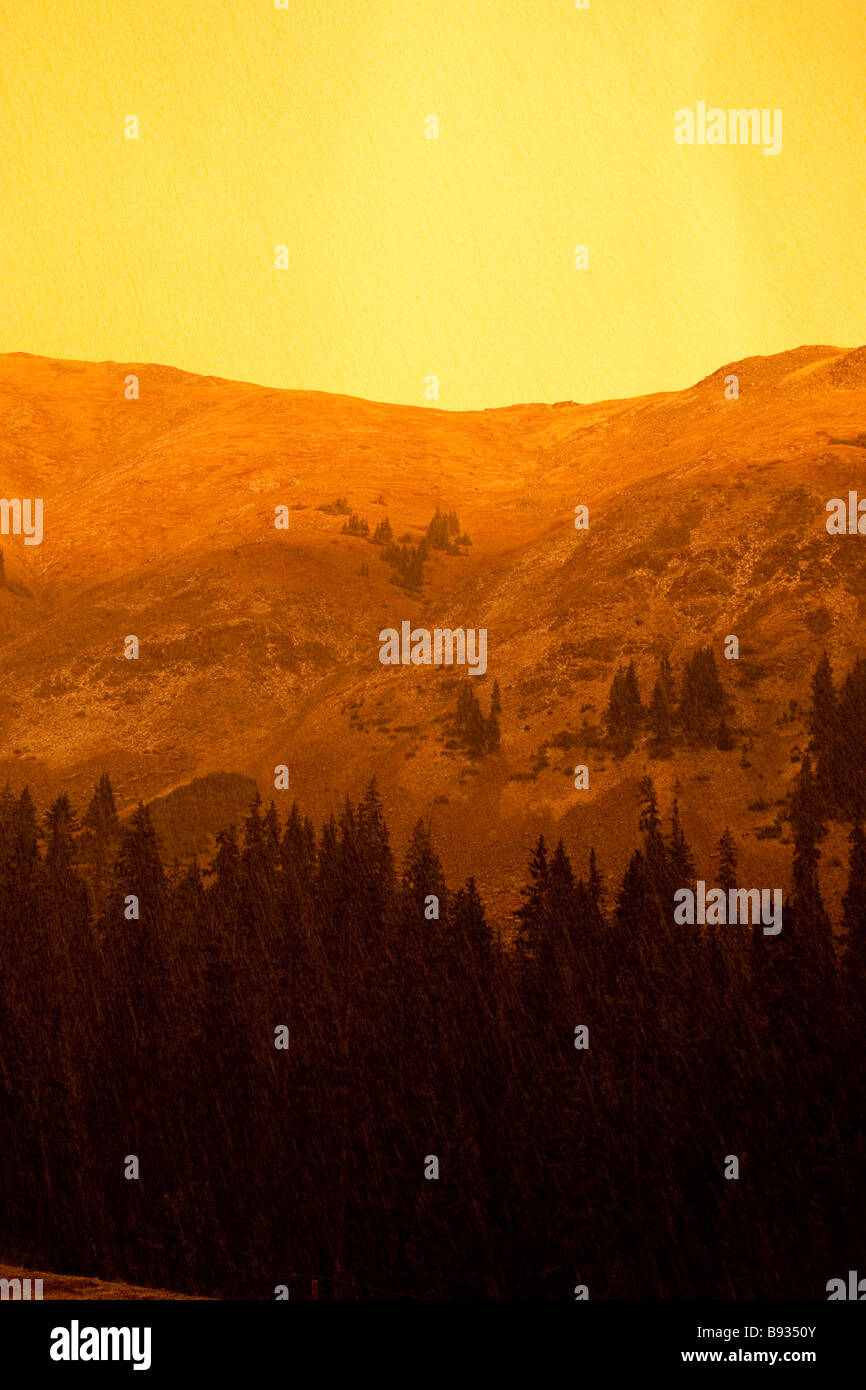 Rain thunder sleet and snow storm Stock Photo - Alamy