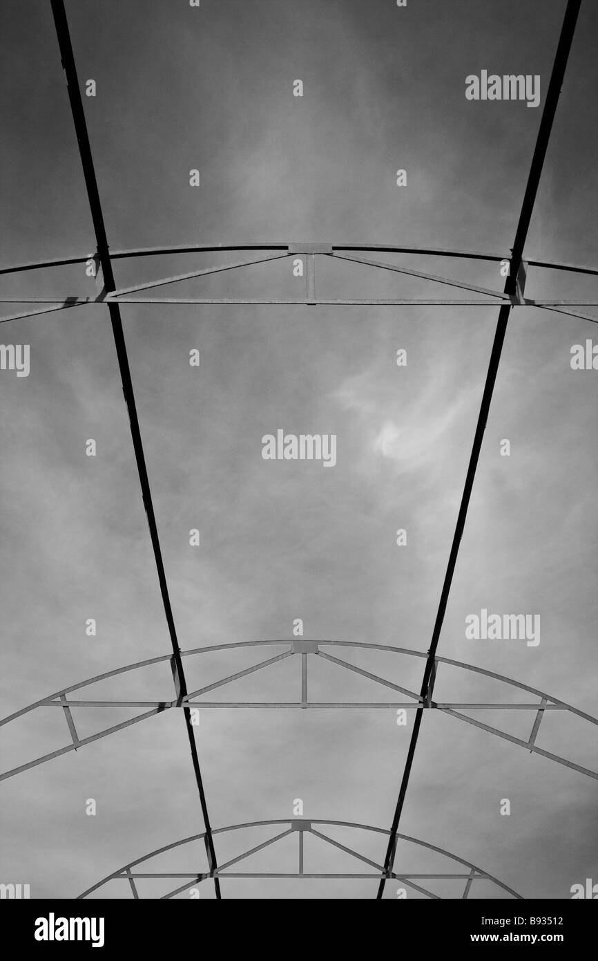 Metal roof structure Stock Photo - Alamy