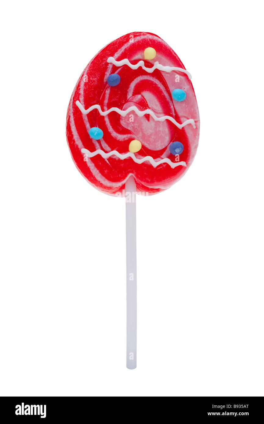 Big lollipop and white background Cut Out Stock Images & Pictures - Alamy