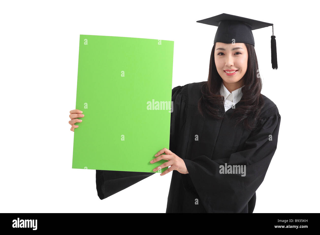 Green graduation gown hi-res stock photography and images - Alamy