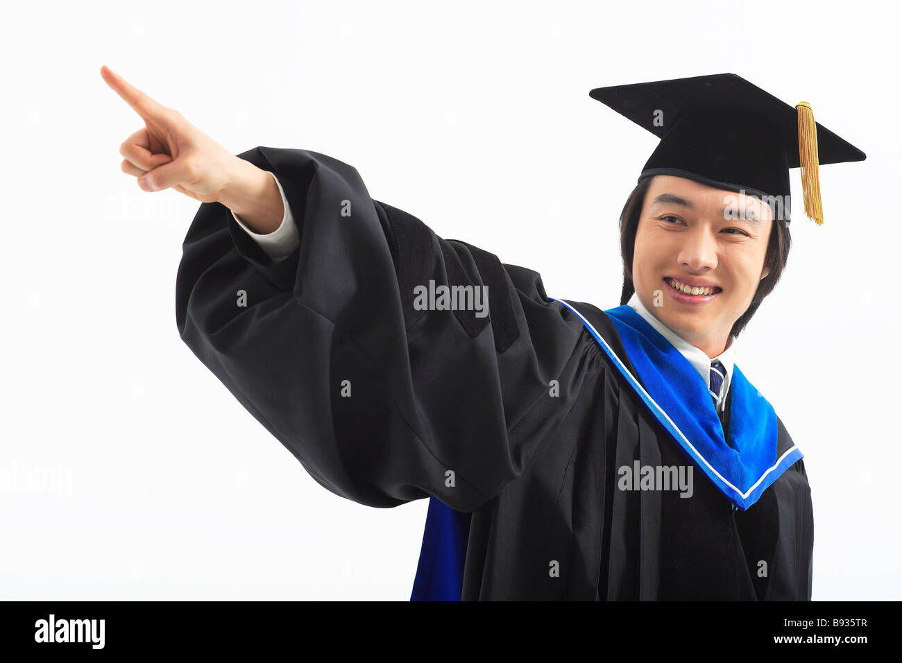 Man in University Graduation Stock Photo - Alamy
