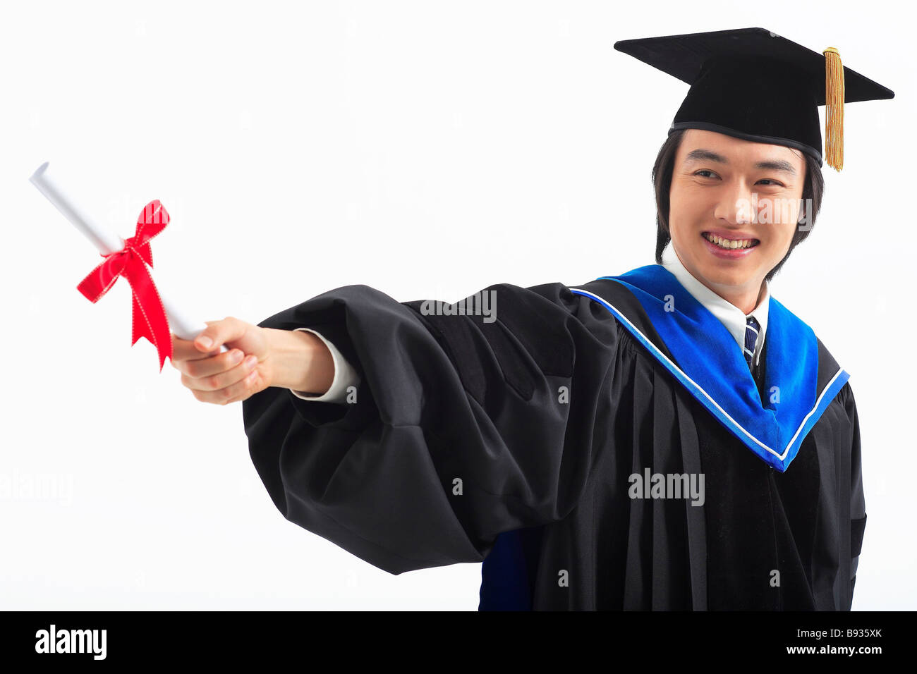 Man in University Graduation Stock Photo - Alamy