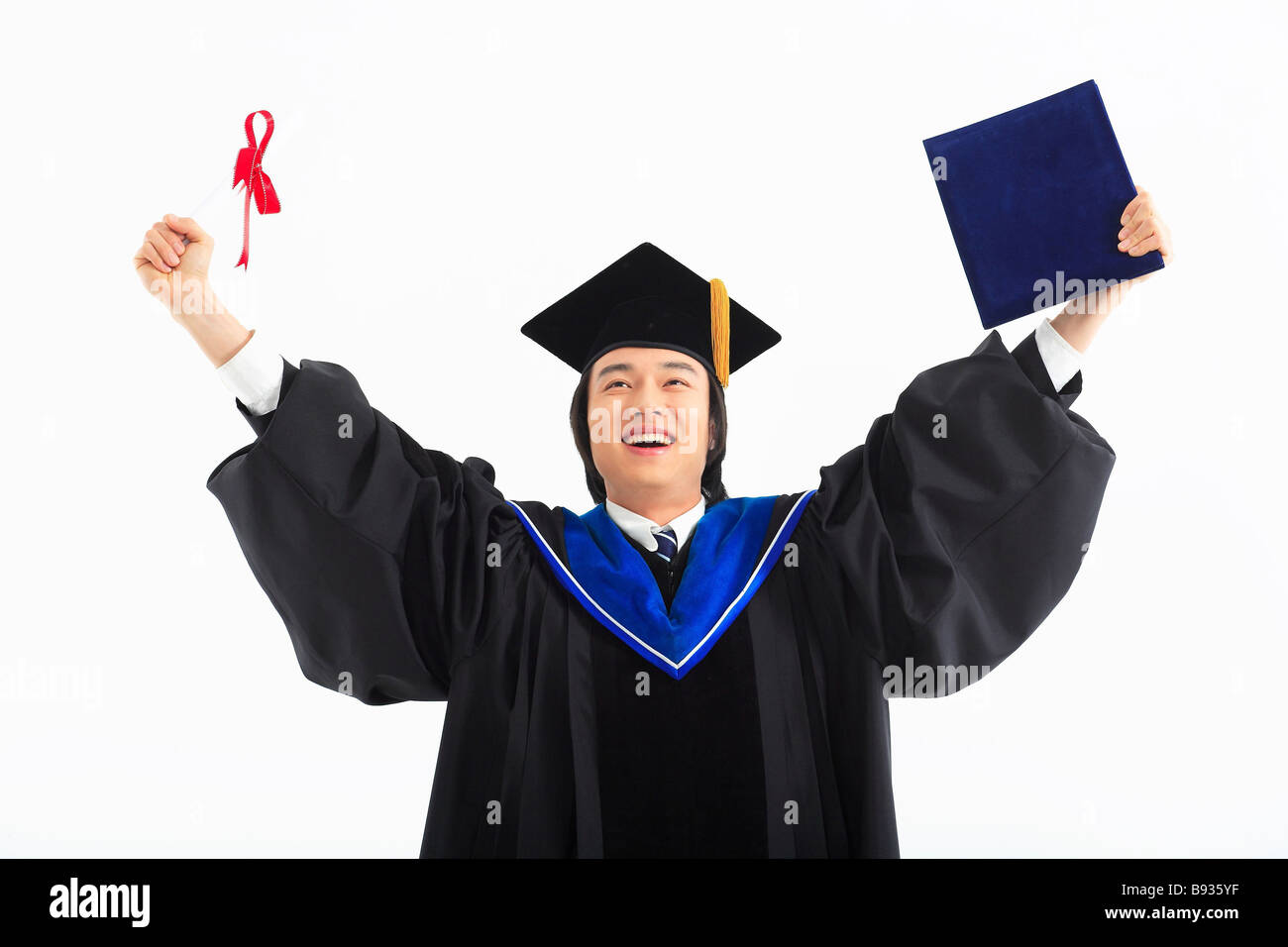 Man in University Graduation Stock Photo - Alamy