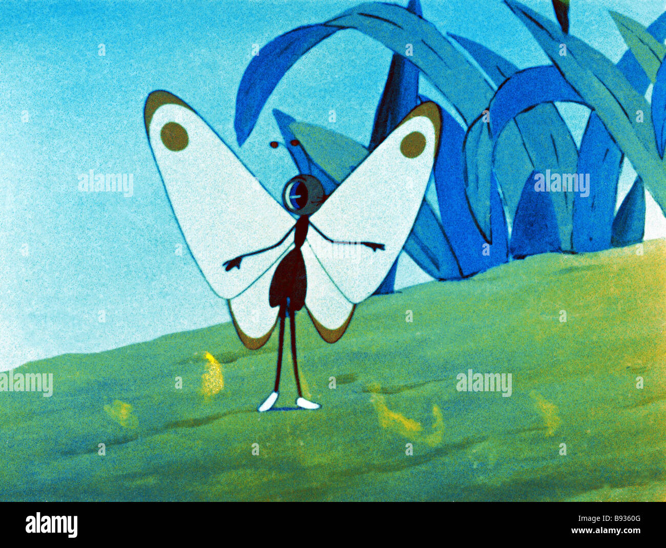 A still from the Soviet animated cartoon The small ship Stock Photo - Alamy