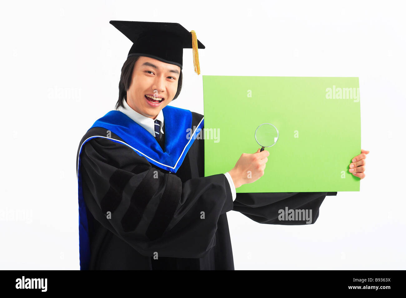 Man in University Graduation Stock Photo - Alamy