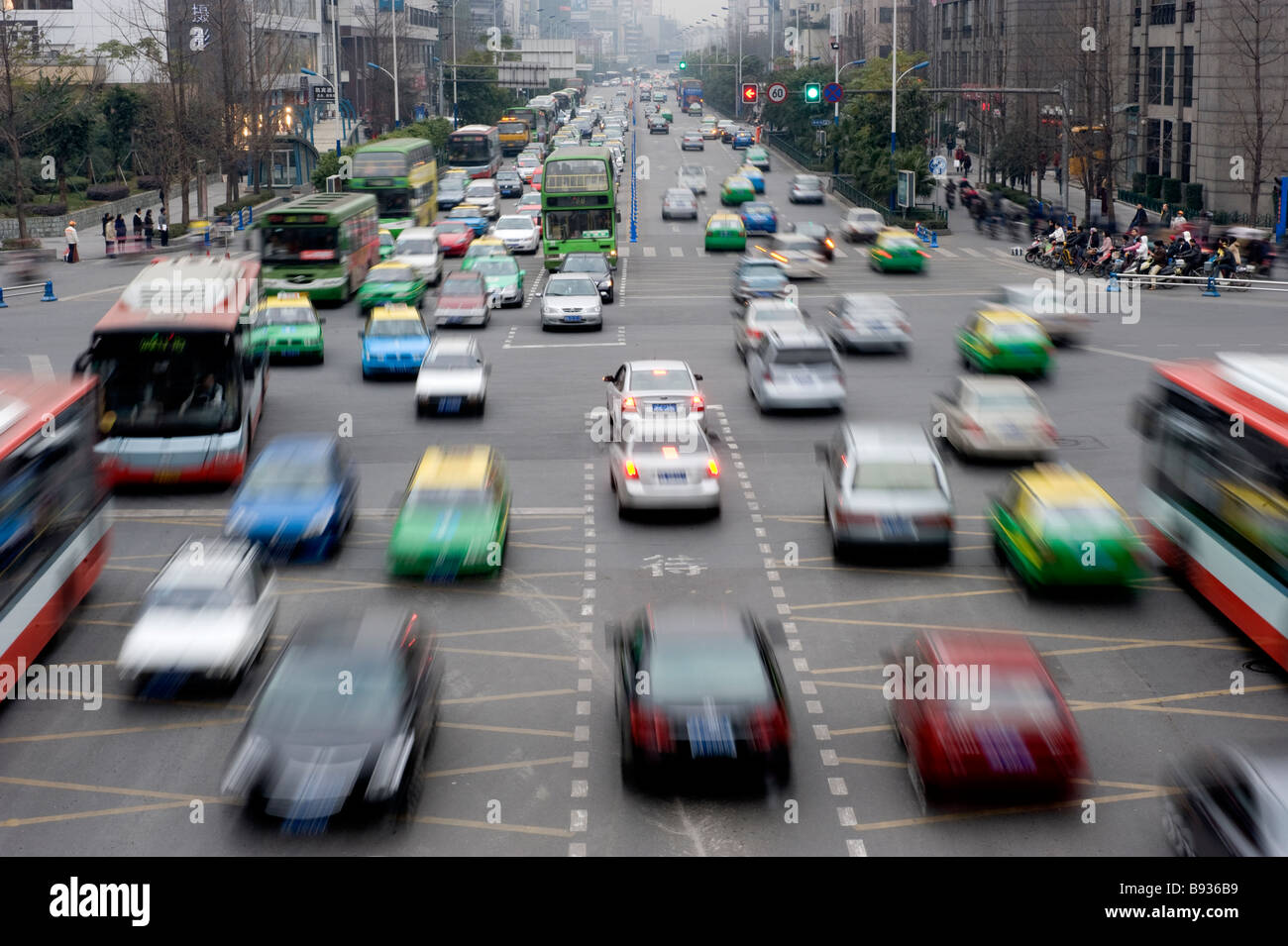 Traffic in Shanghai Stock Photo - Alamy