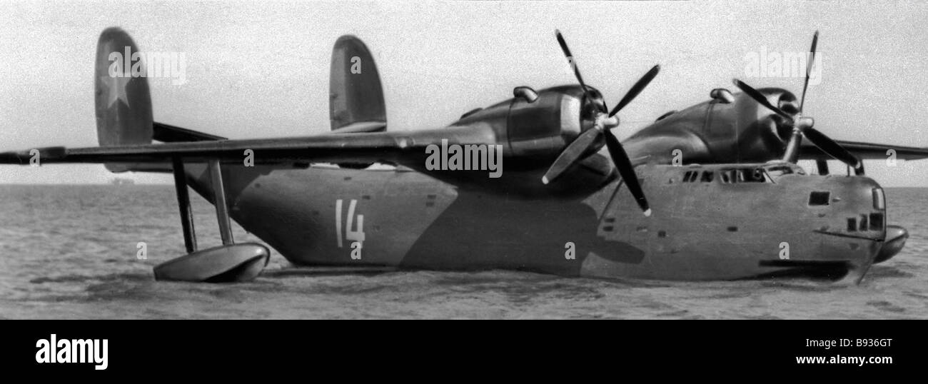 The first Soviet mass produced naval reconnaissance bomber Be 6 Madge ...