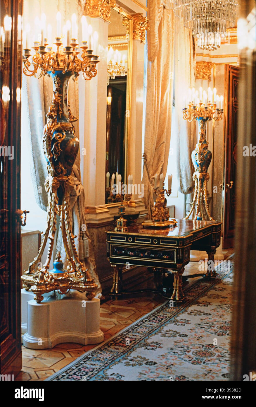 A nook of the ground floor drawing room in the Grand Kremlin Palace ...