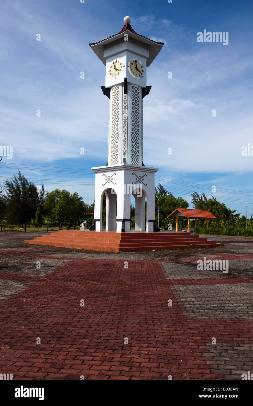 Clock Tower on Kudat Esplanade Sabah Malaysia Stock Photo - Alamy