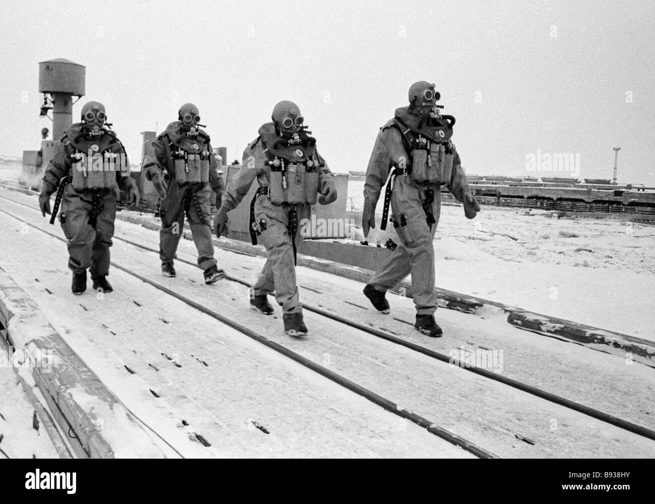 Submariners after an exercise Stock Photo - Alamy