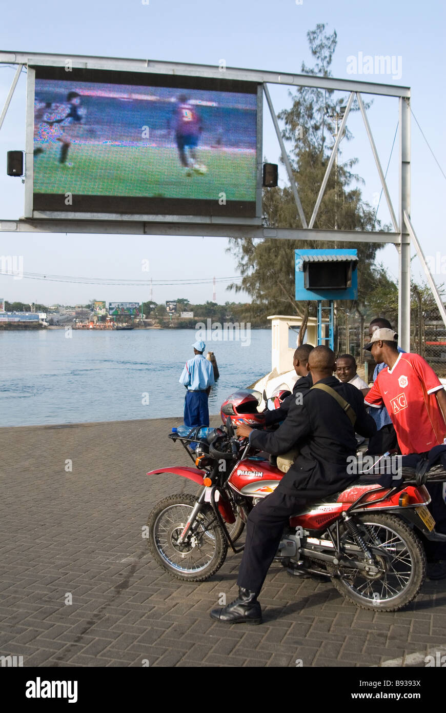 At the Mombasa ferry Kenya Stock Photo - Alamy