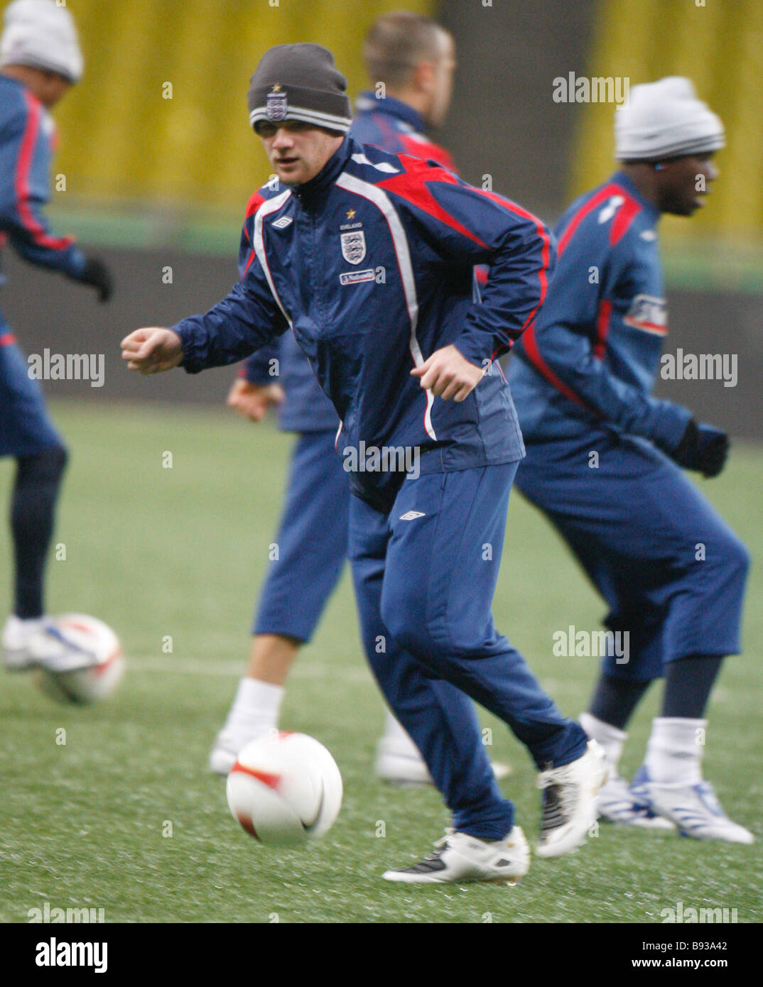 Wayne Rooney a striker of the England football national team center ...