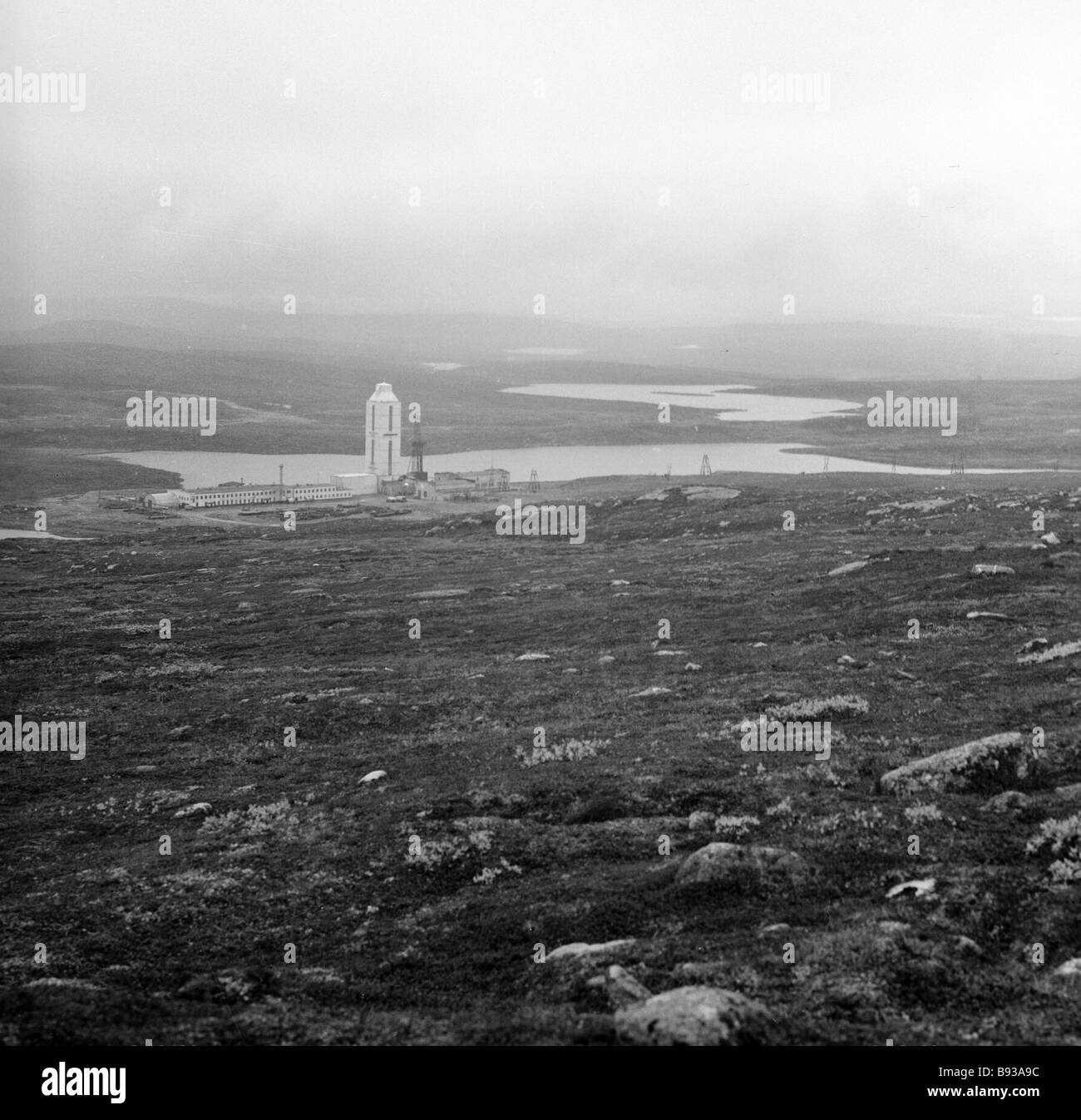 Structures on the site of the Kola superdeep well Stock Photo - Alamy