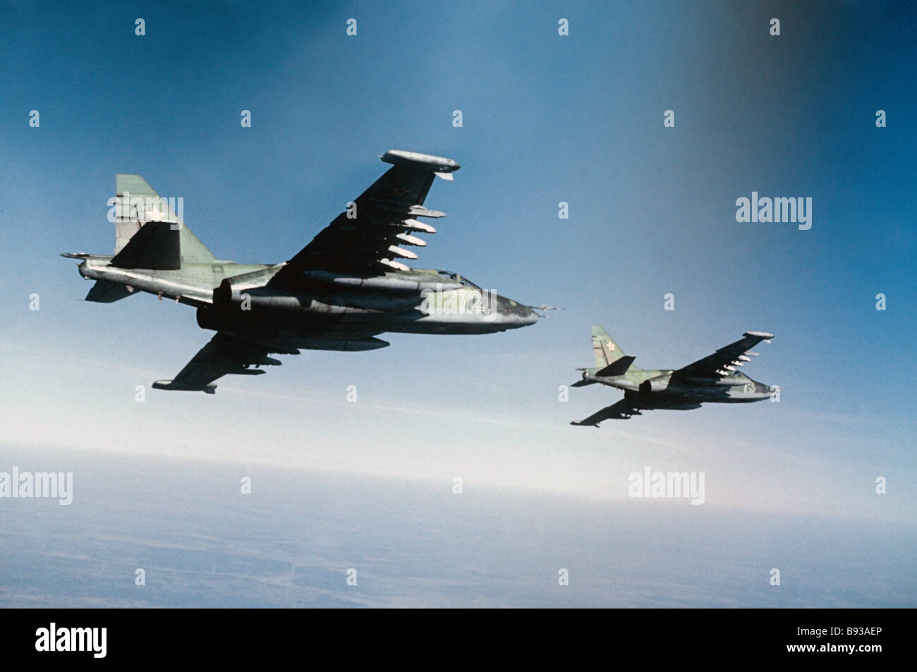 Soviet SU 25 attack planes Stock Photo - Alamy