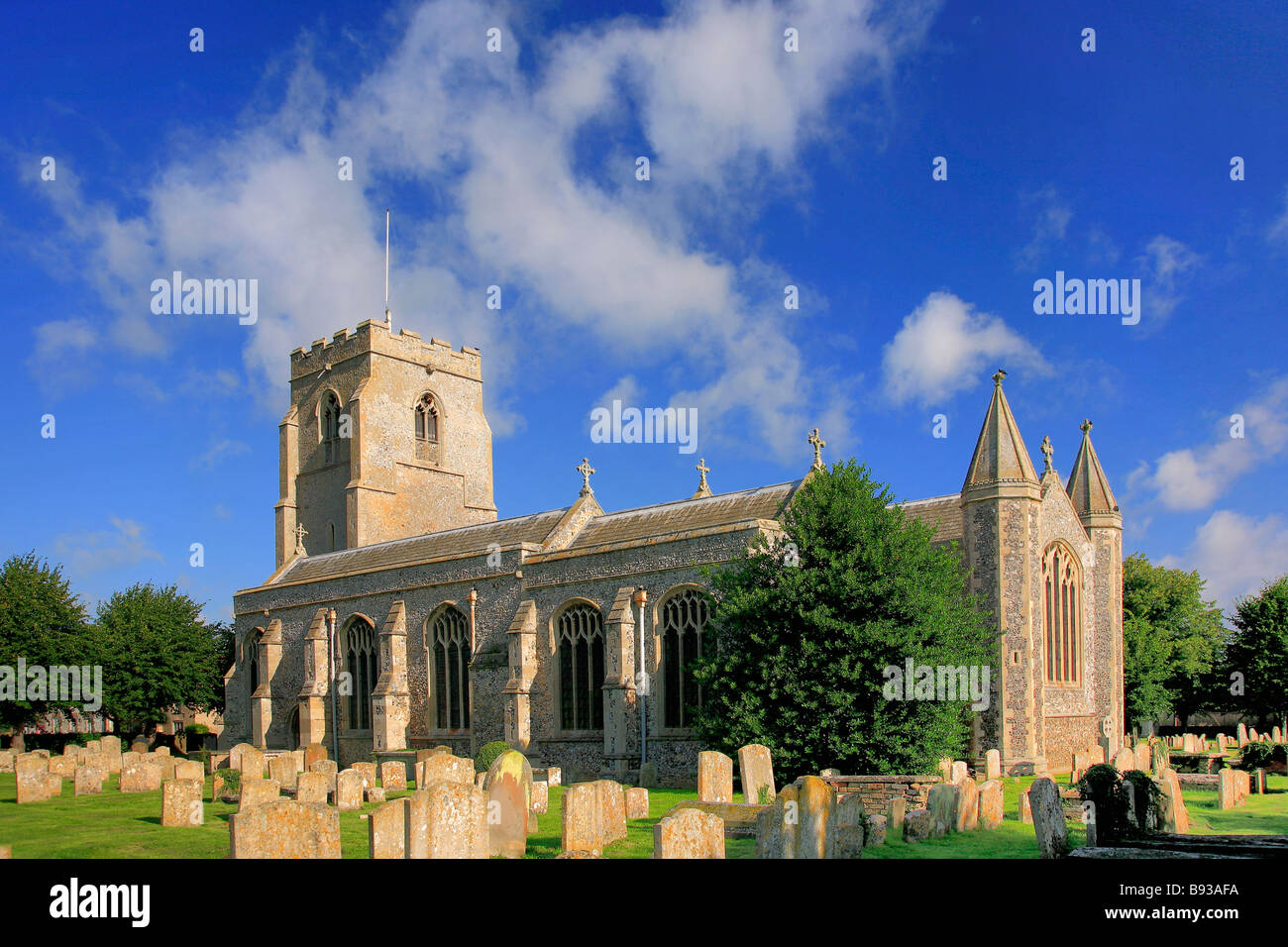 St Peters Church Brandon village North Norfolk County England UK Stock ...