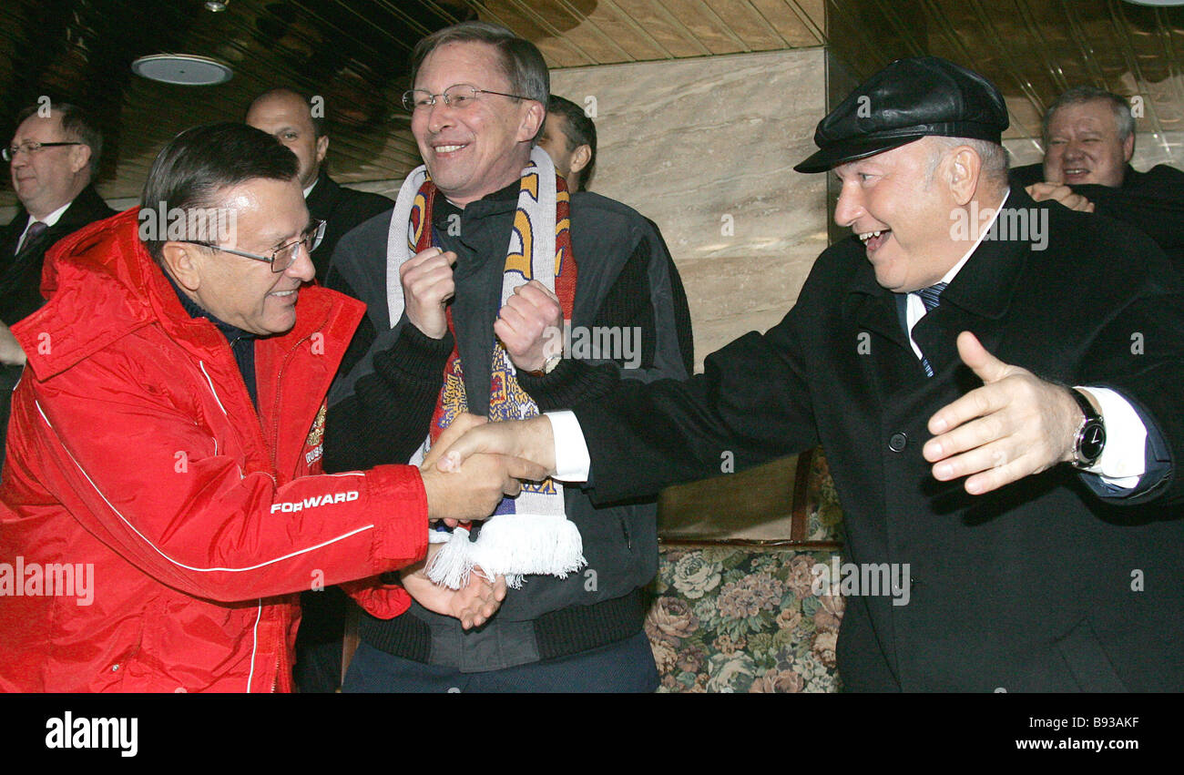 17 October 2007 Russian Prime Minister Victor Zubkov his first deputy ...