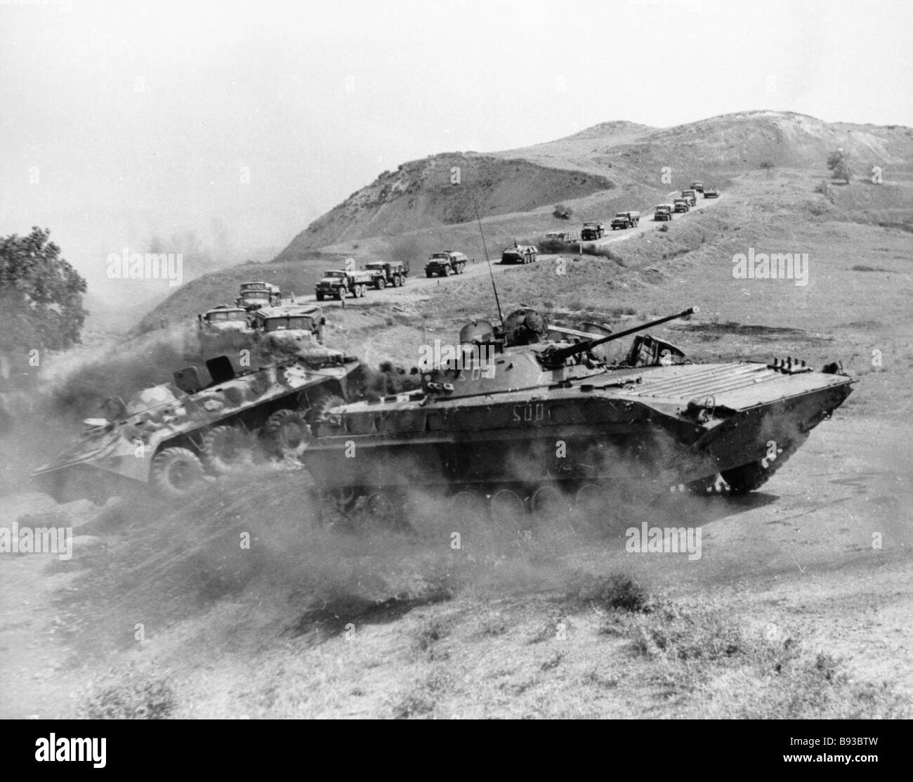 Armored cars led motorcade moves towards Afghanistan The film Burned by ...