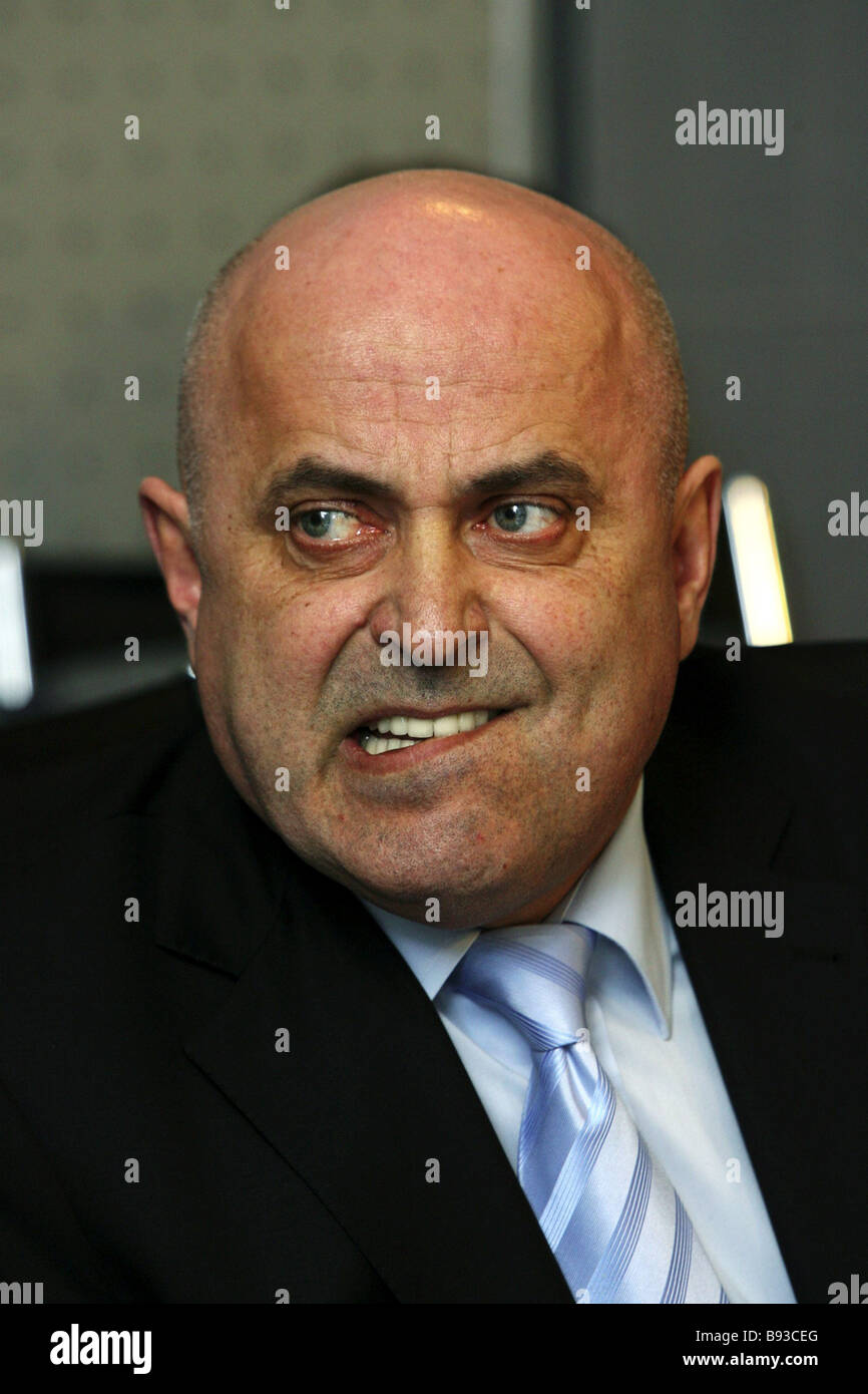 Mikhail Bogush the head of building material production of the Inteko ...