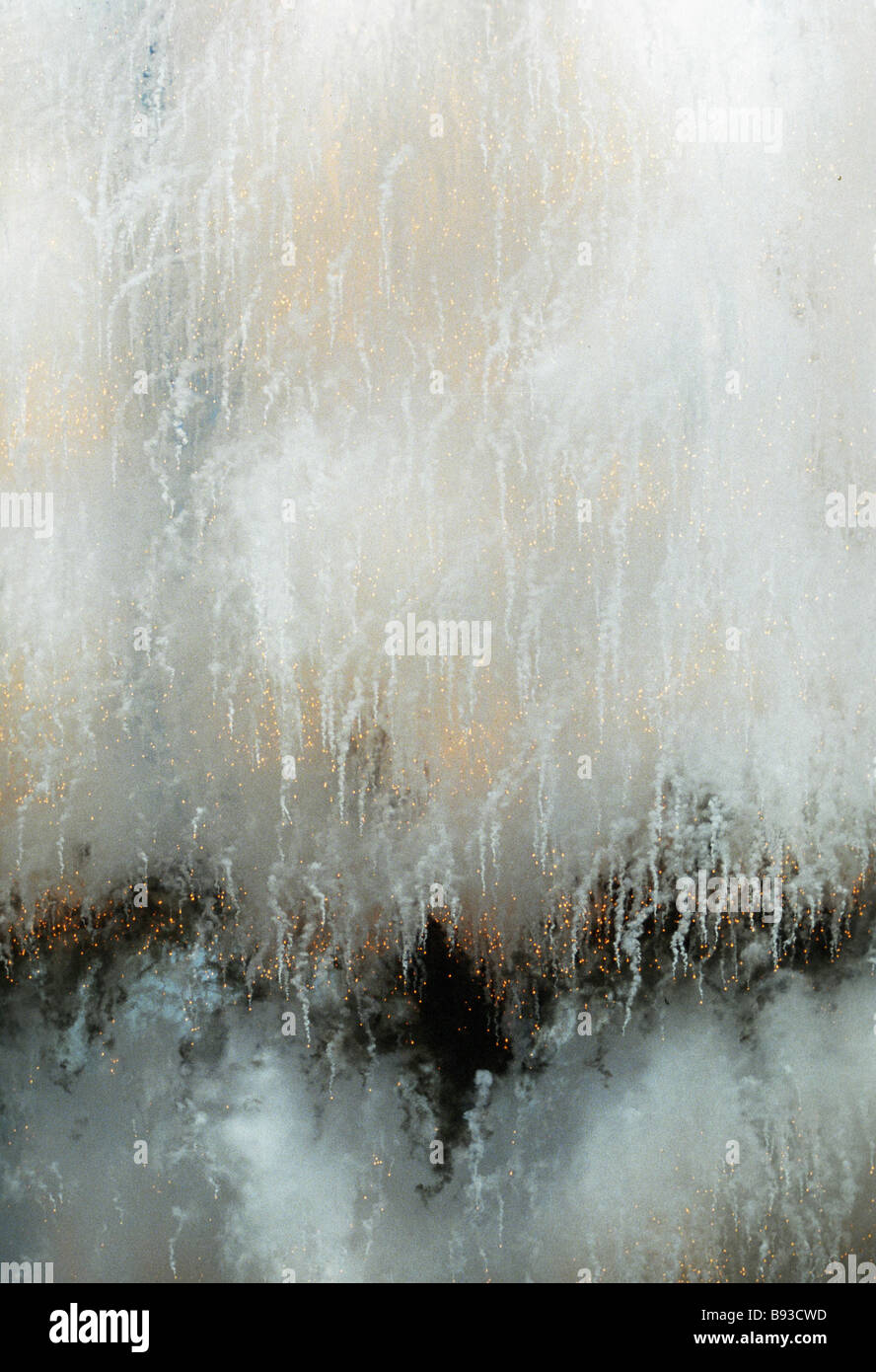 Tanks setting up a smoke screen at the second Ural arms exhibition ...