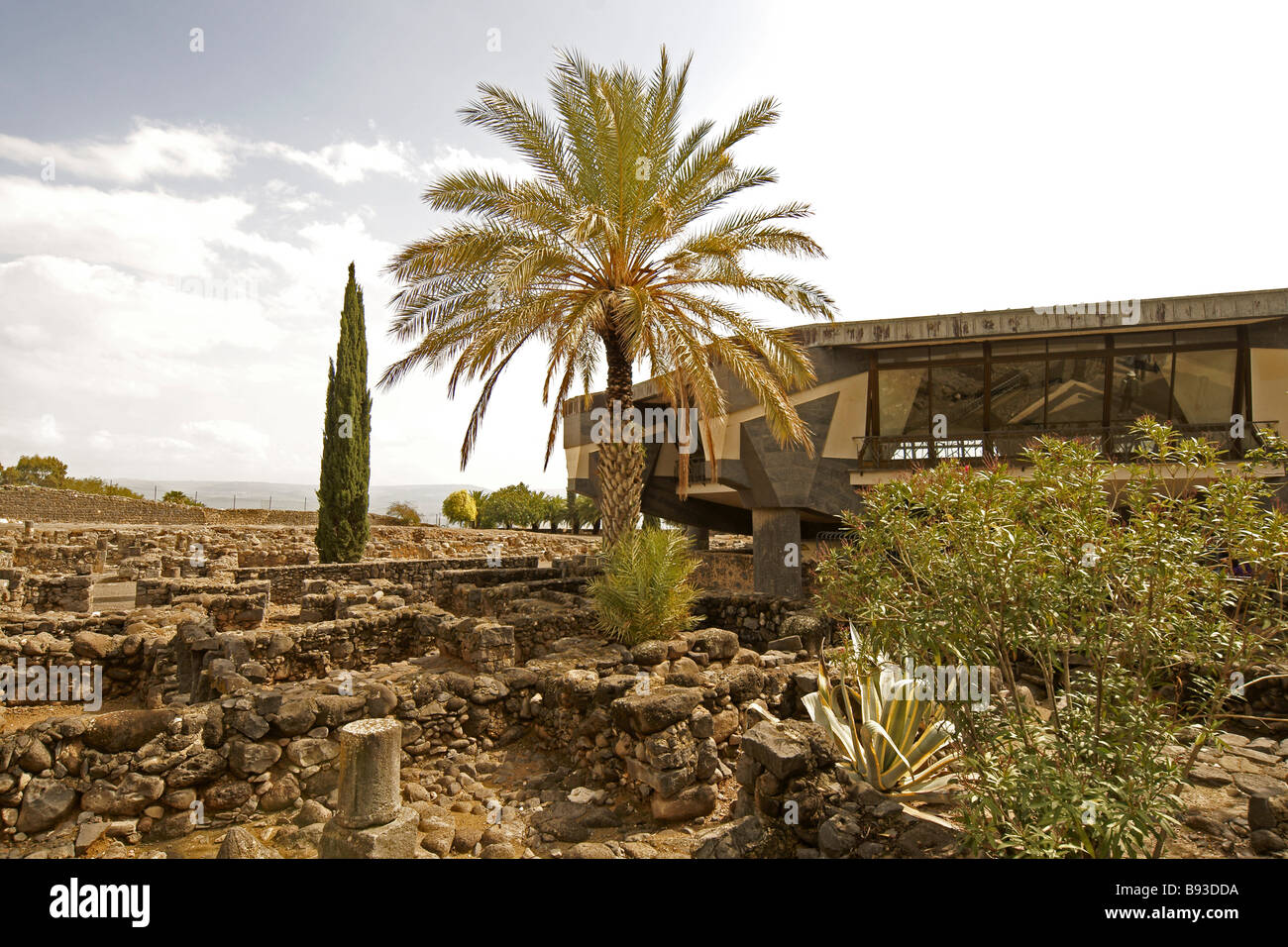 Israel Sea of Galilee Exterior of the Capernaum Catholic Church built ...