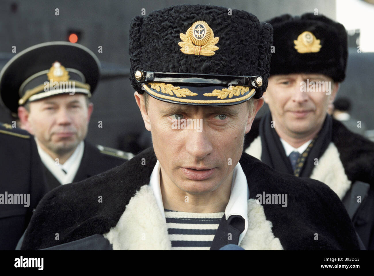 Russian Acting President Vladimir Putin center observes the Northern ...