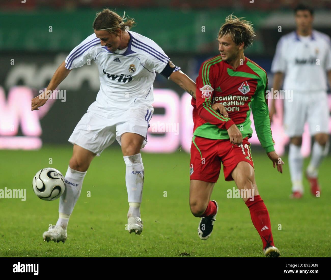 Real Madrid vice captain Jose Maria Gutierrez Hernandez left and Dmitry ...
