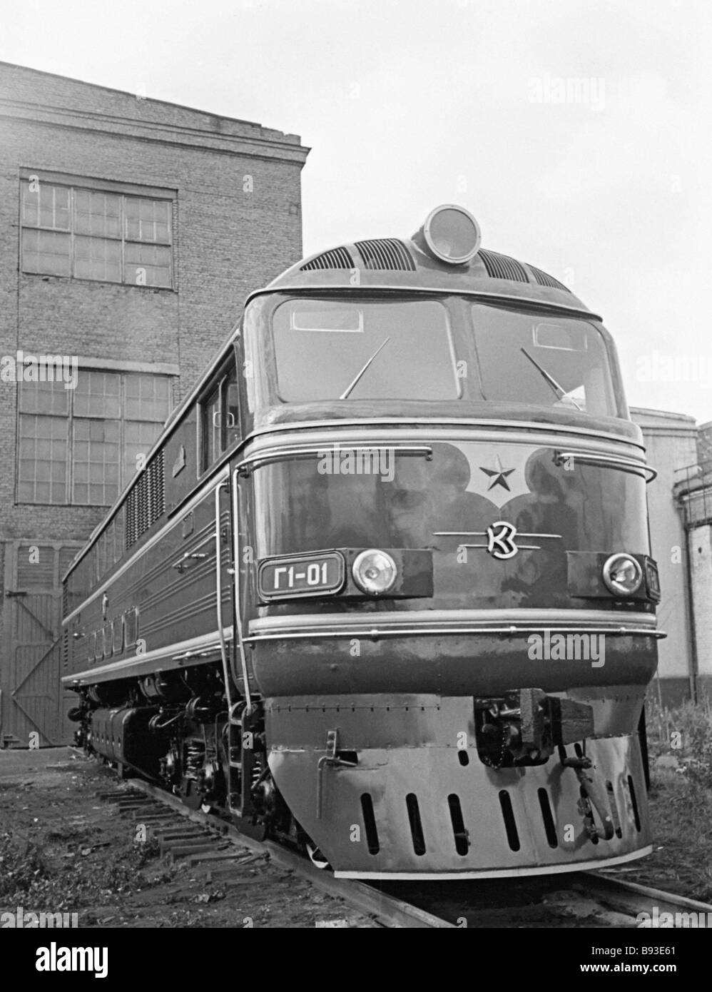 G1 01 gas turbine locomotive made in 1959 at the Kolomna diesel ...